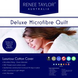 Renee Taylor 600 GSM Deluxe High Loft Quilt With Cotton Cover Premium ...